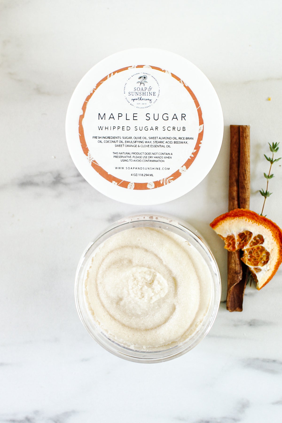 Maple Sugar - Whipped Sugar Scrub | Soap & Sunshine Apothecary