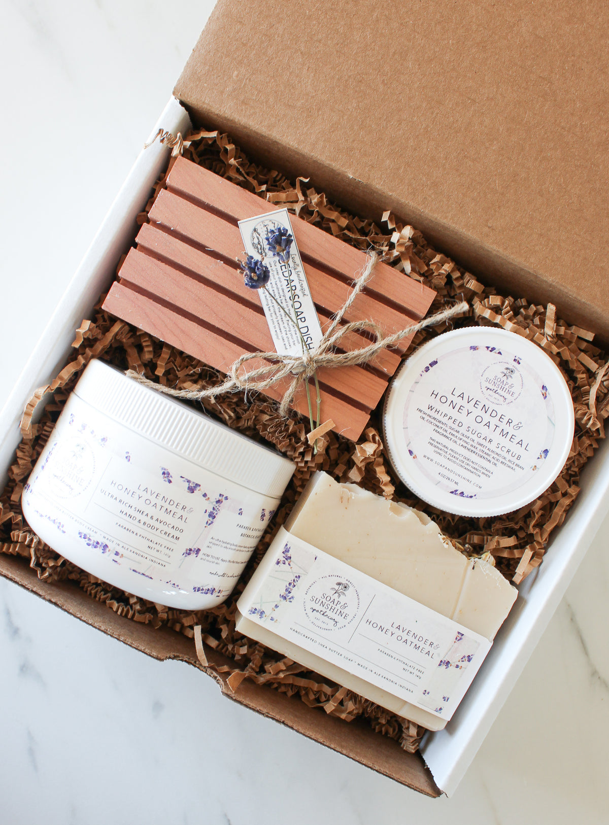 Lavender Honey & Oatmeal - Gift Box | Soap & Sunshine Apothecary