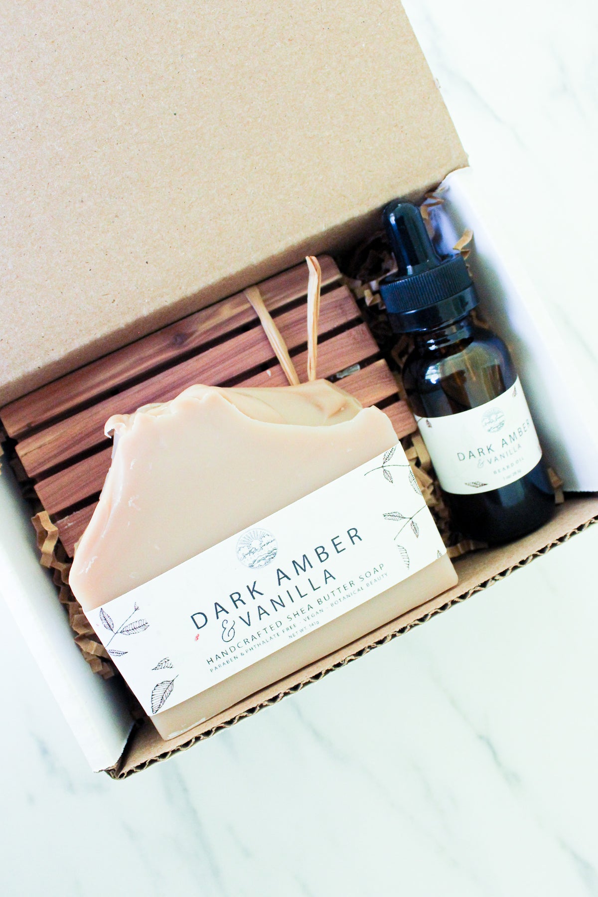Dark Amber & Vanilla - Gift Box | Soap & Sunshine Apothecary